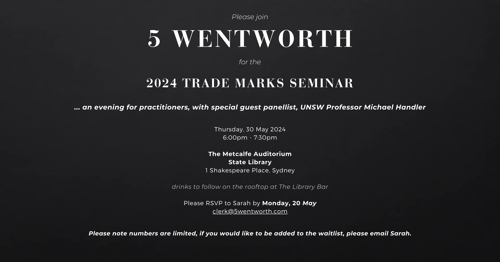 2024 Trade Marks Seminar